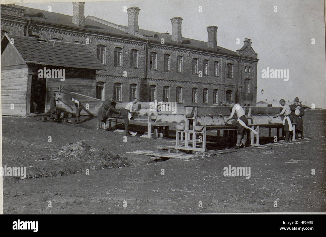 An image of an improvised washing device used by soldiers in Wolhynia ...