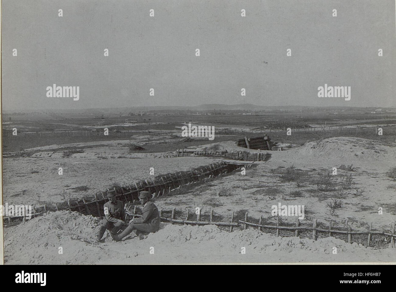 Technical training course at the Chelm line, WWI, showing military ...