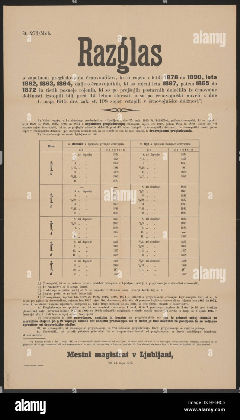 Conscription notice hi-res stock photography and images - Alamy