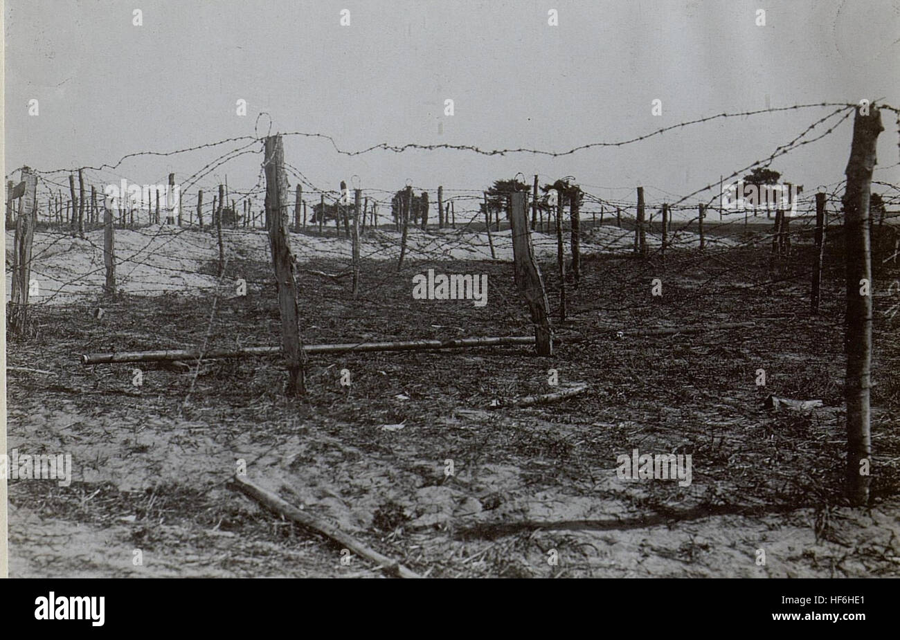 A high-mounted pipe set for demolition during World War I, part of ...