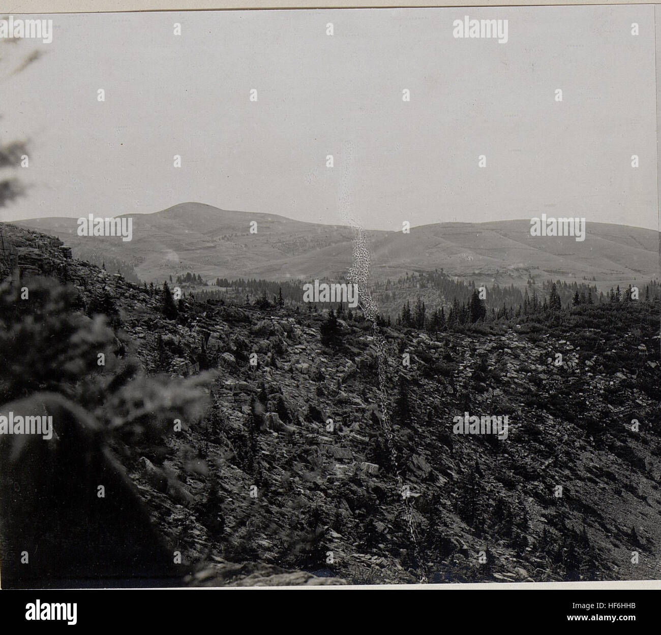 A page from the World War I album, showing a scene of military activity ...