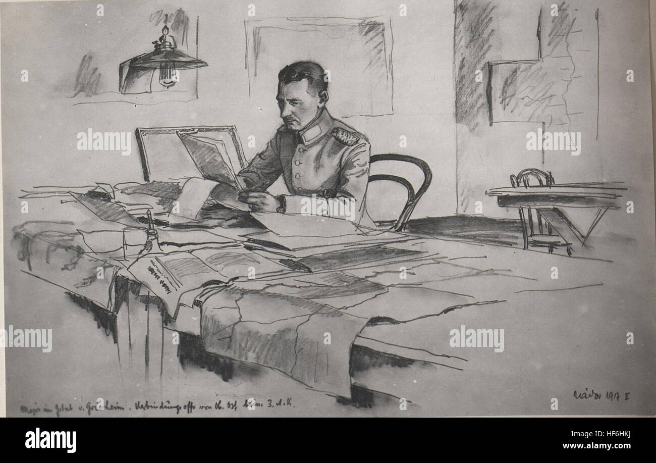 Major in the German General Staff, Griesheim, during World War I ...