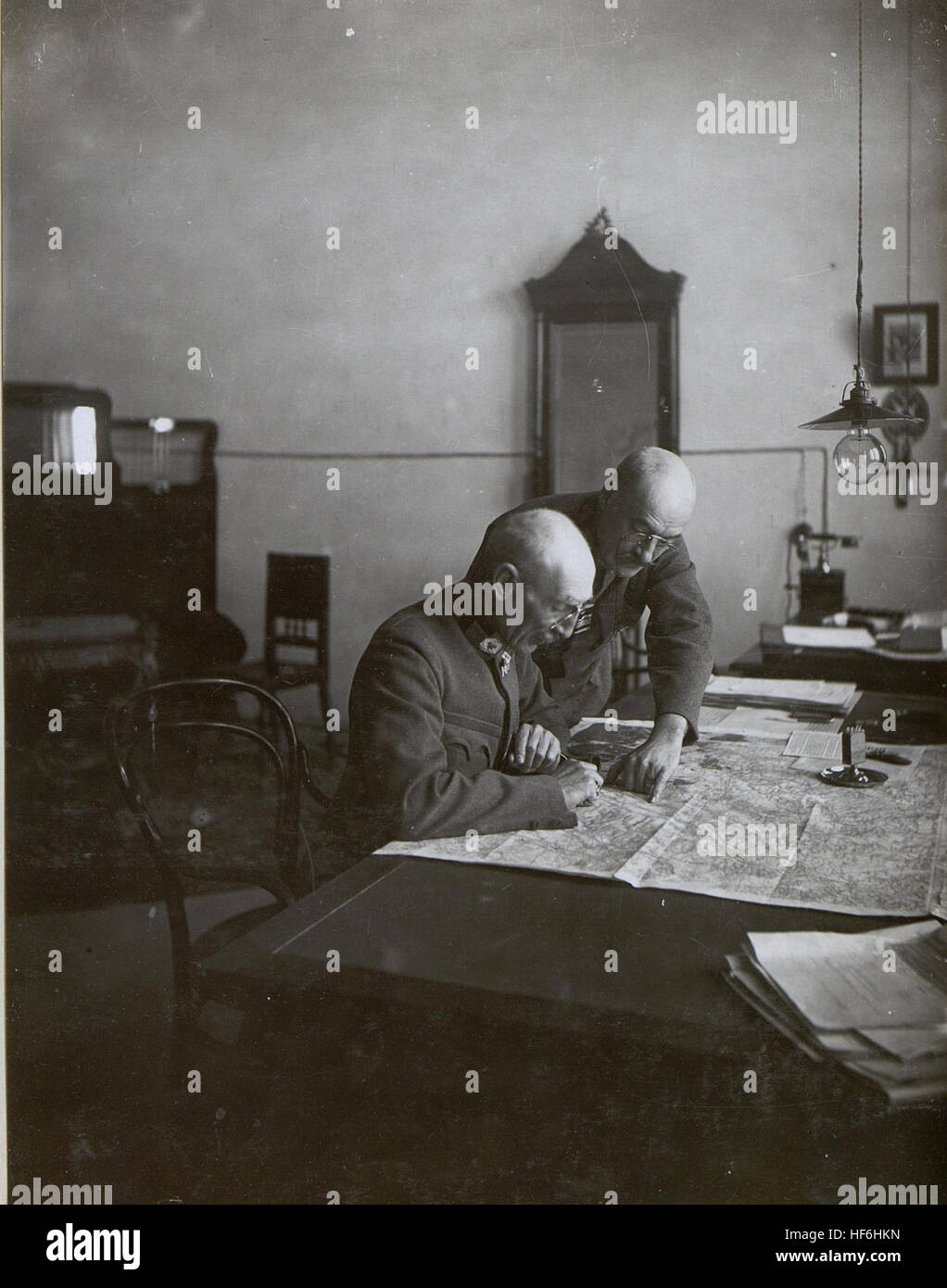 A photograph of Generaloberst von Kirchbach and Generalmajor Konopiczky ...