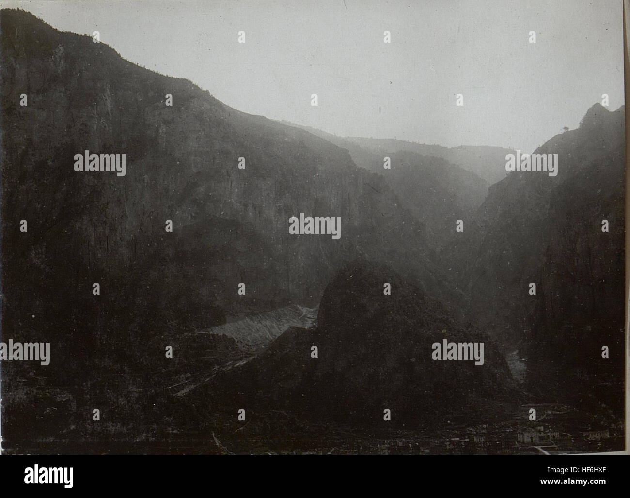 Panoramic view of Cismontal with Vanine, captured during World War I as ...