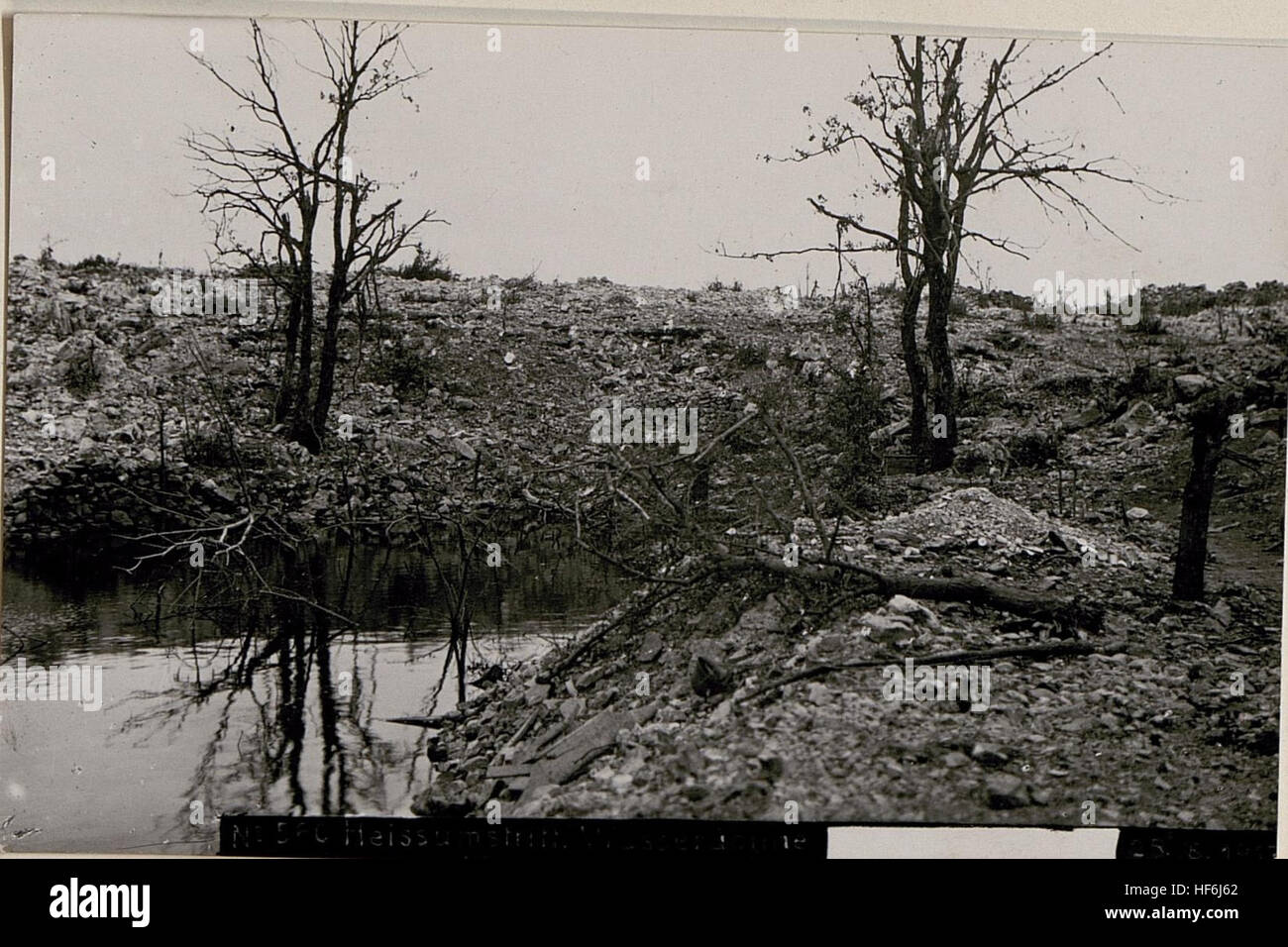A contested water basin during World War I, part of the European ...