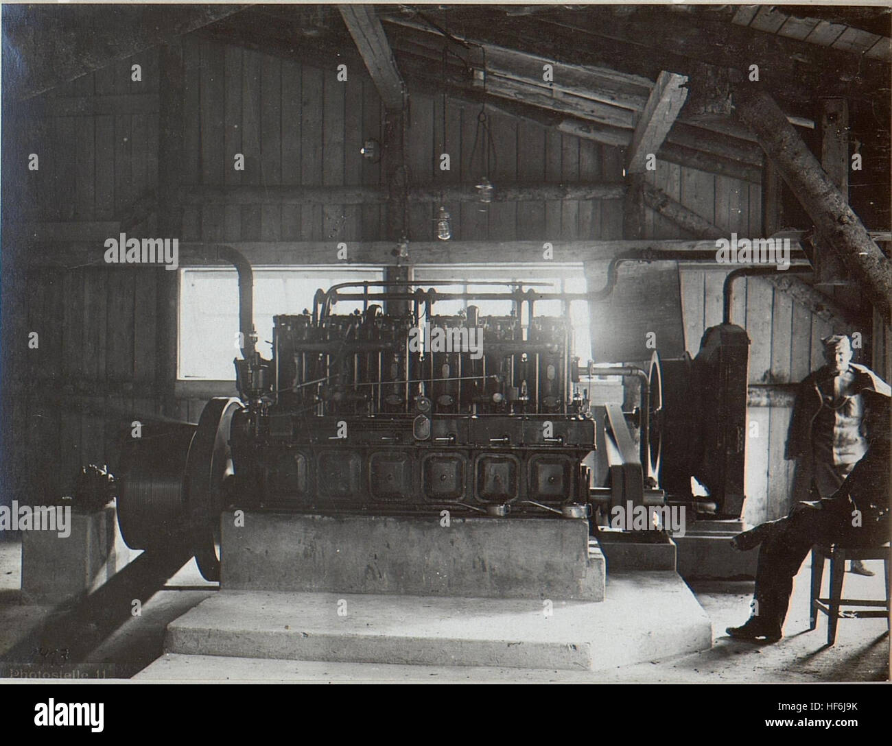 A photograph of the cable car station at Aoeati, used for military ...