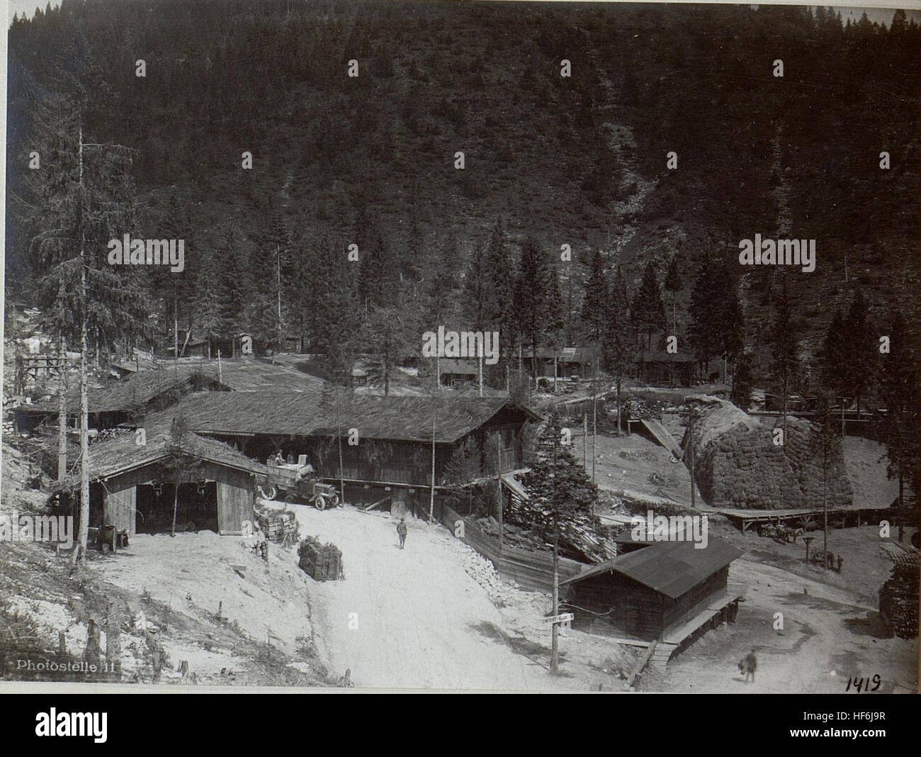 Cable car lines during World War I, Europeana Collections Stock Photo ...