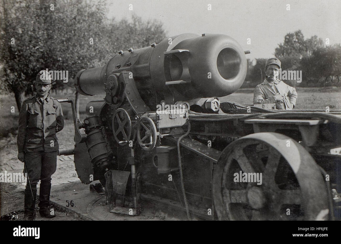30.5 cm mortar battery, World War I, Europeana Collections ...