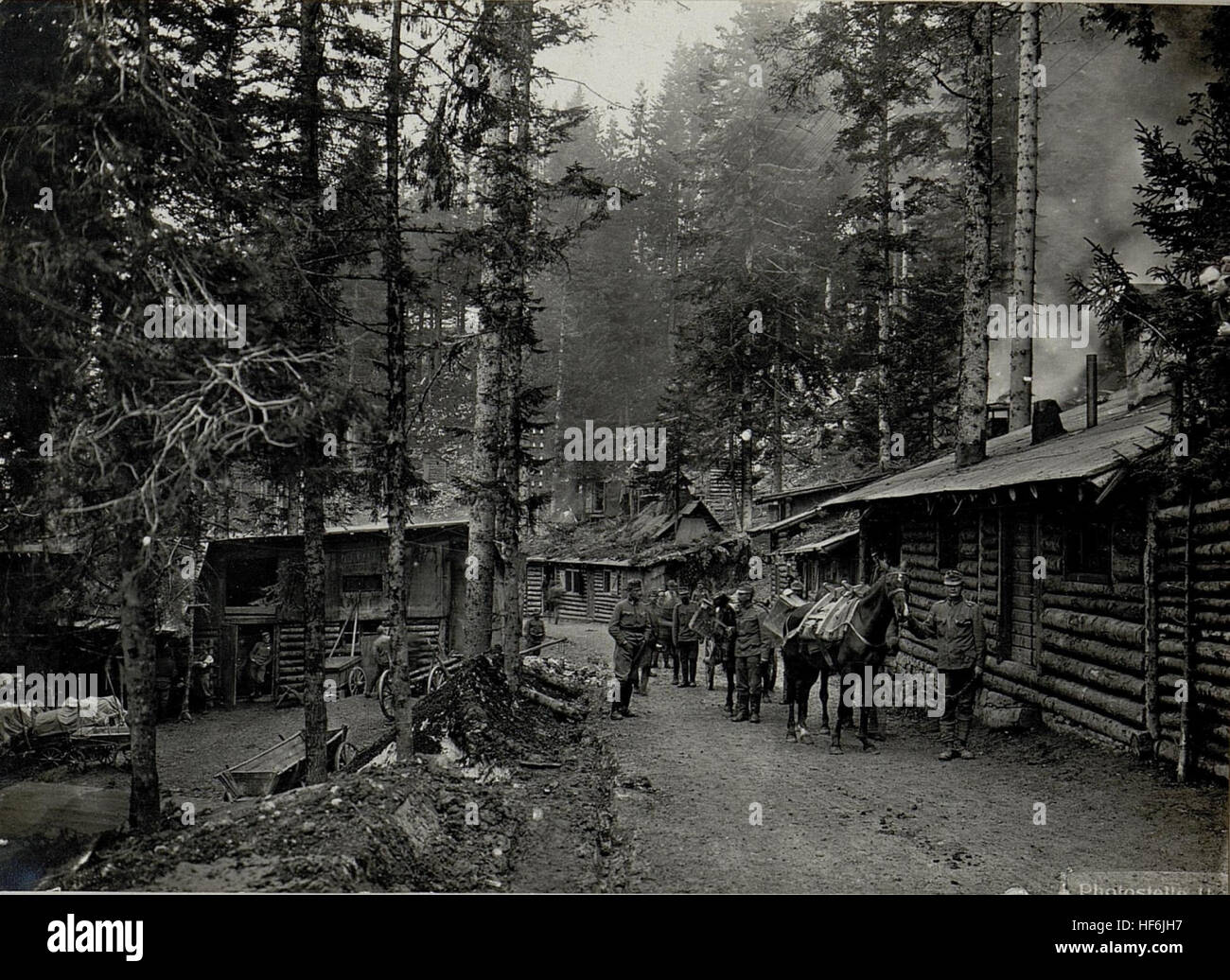 Cost'alta, barracks camp during World War I, Europeana Collections 1914 ...