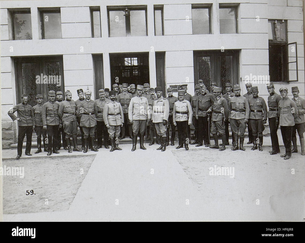 A group of Turkish officers captured during the First World War, part ...