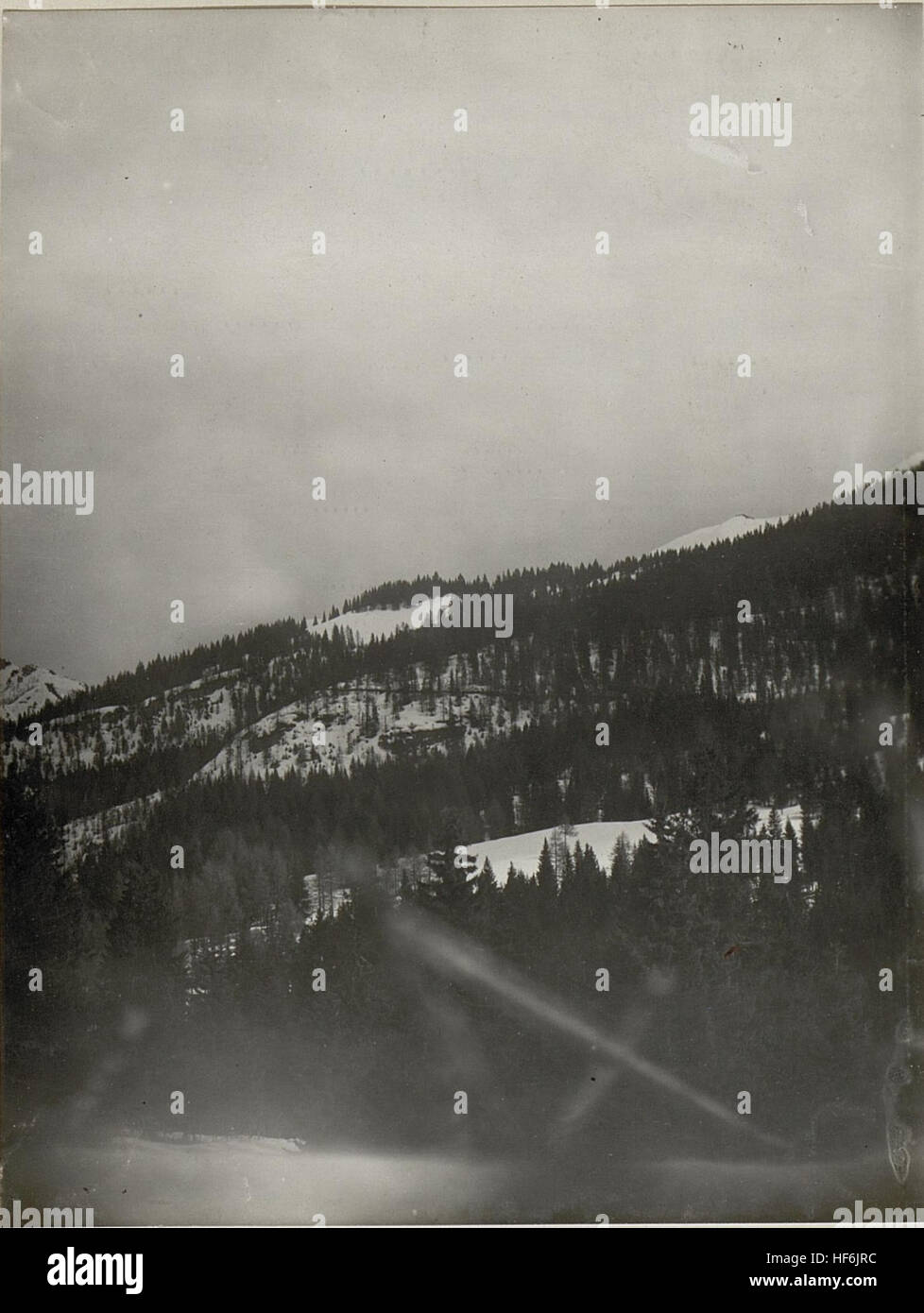 A panoramic photograph from the First World War, showing a viewpoint ...
