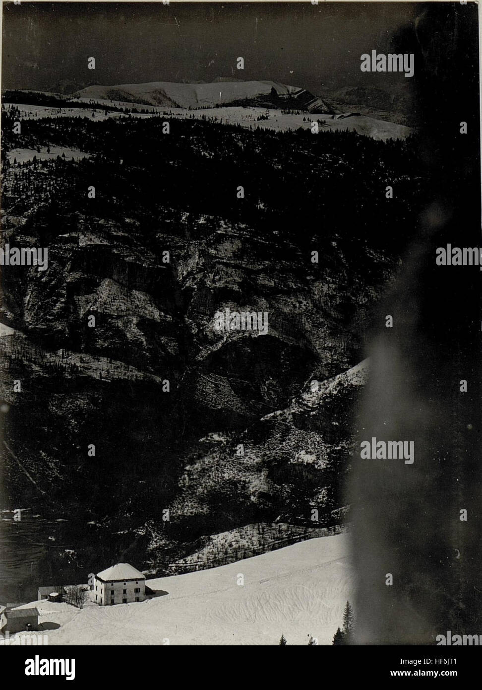 Panoramic view from the Oberwiesen worksite, part of the WWI ...