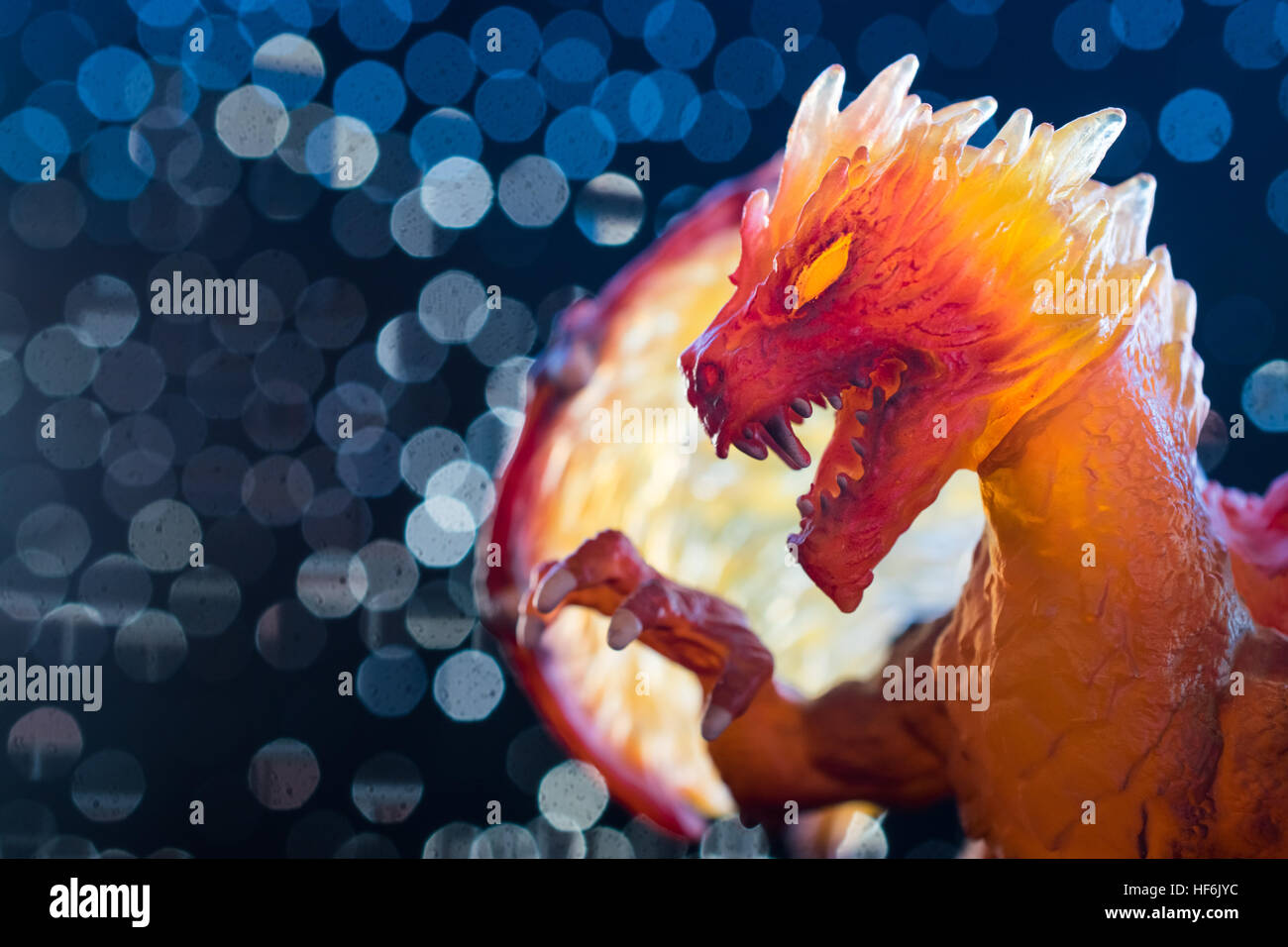 Dragon with fire Stock Photo - Alamy