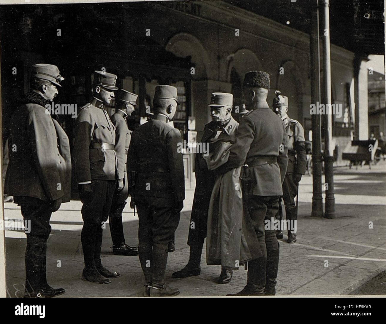 Turkish officers in Trento, Italy, during the First World War. The ...