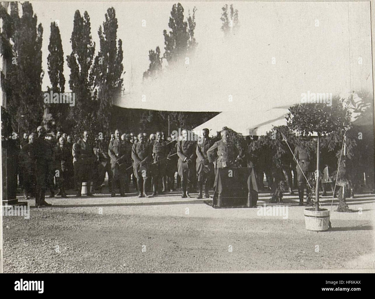 Celebration of the Kaiser, with a religious service on the Piazza d ...