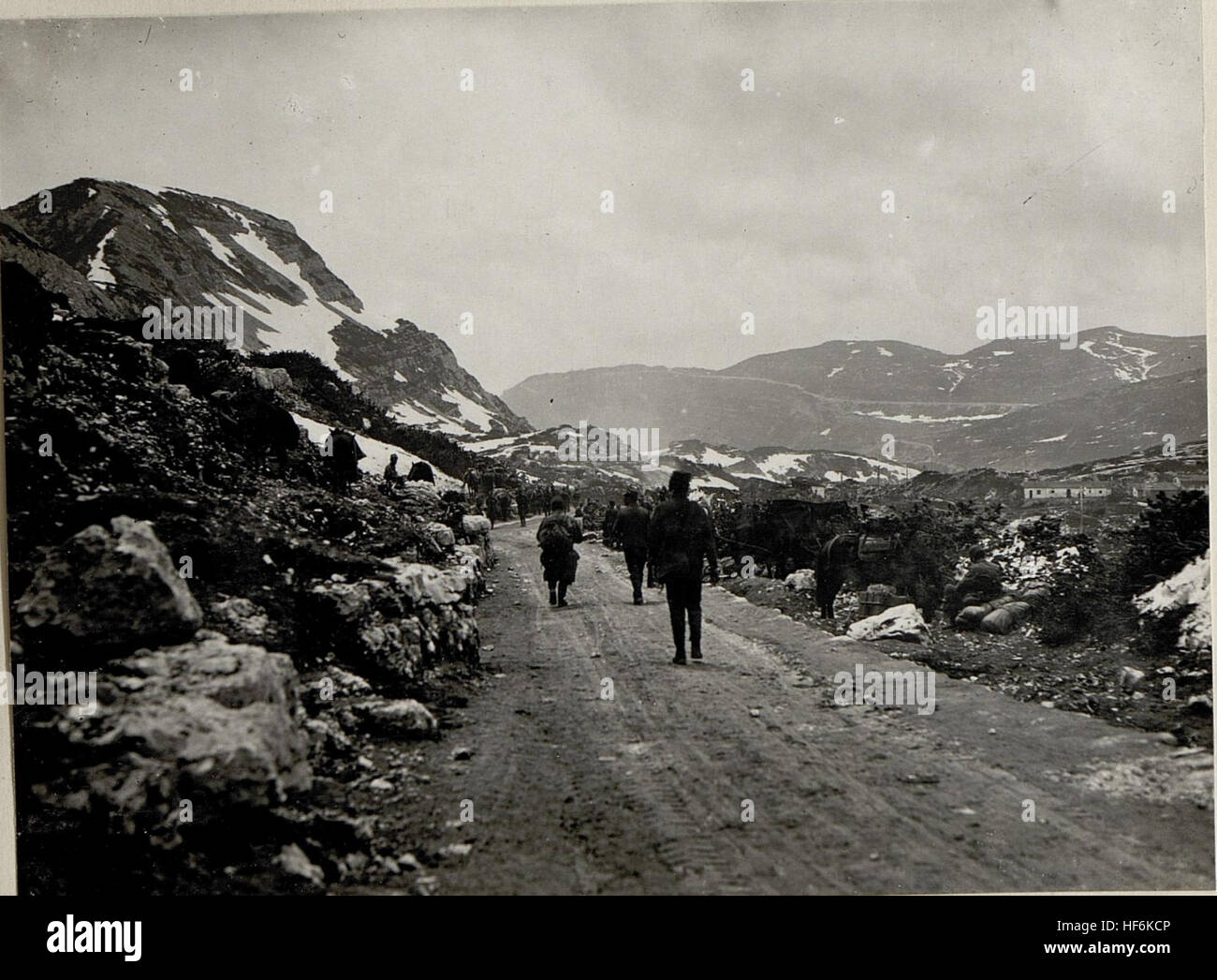 Street traffic during the fighting on the road to Kempelrücken, World ...