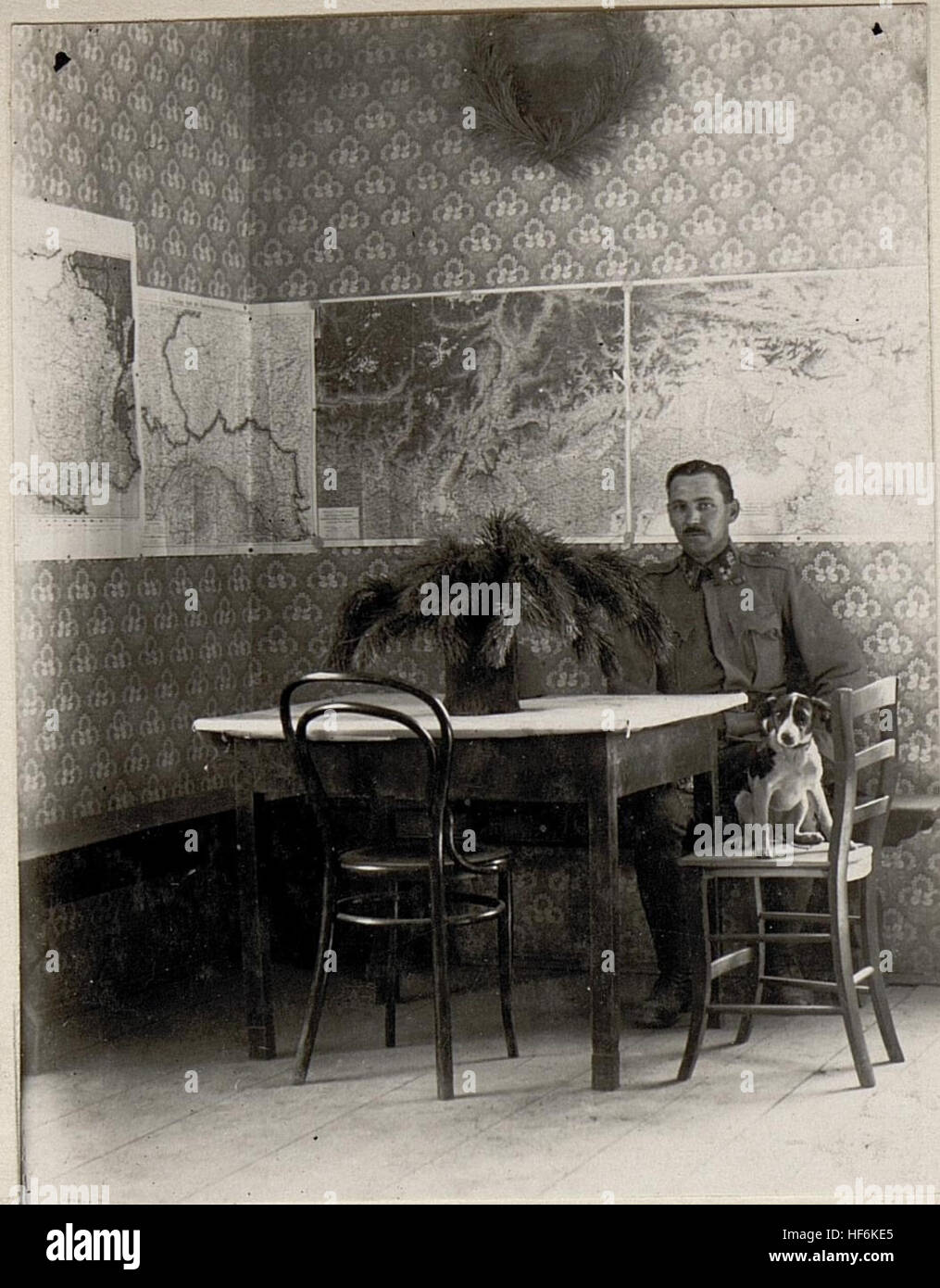 A soldiers' home during World War I, as captured in this image. These ...
