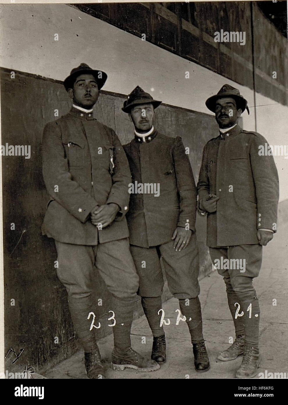 Italian prisoners of war in Trento, Italy, during World War I, 1914 ...