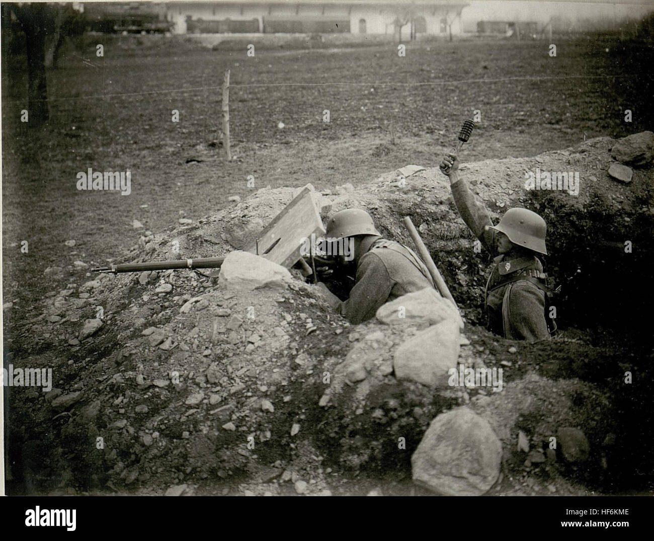 Storm Battalion exercises in Levico during World War I Stock Photo - Alamy