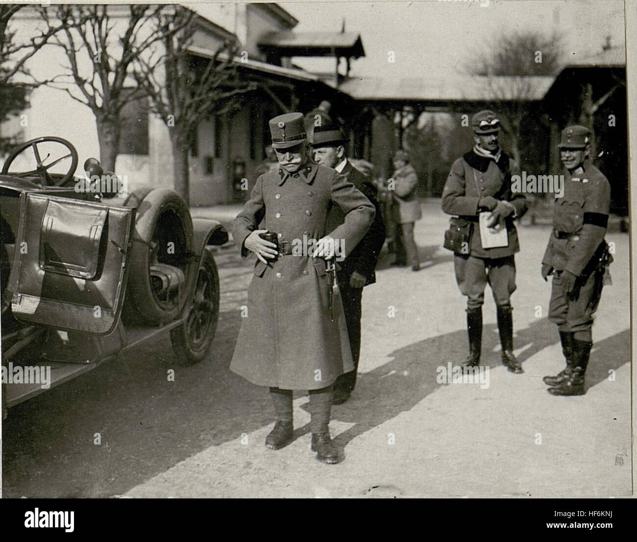 A photograph depicting the departure of Field Marshal Conrad von ...