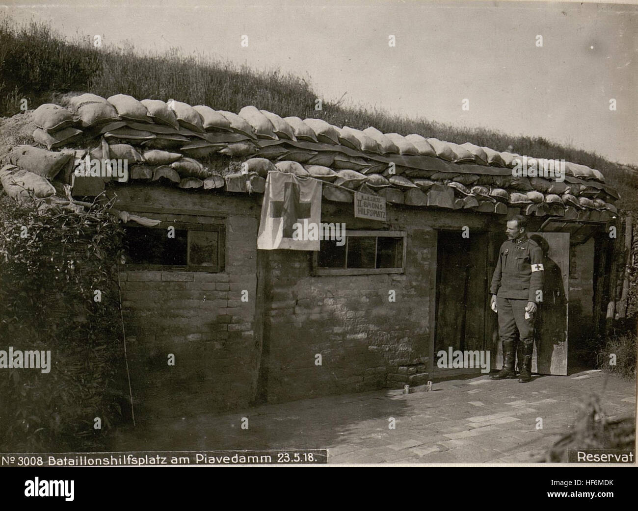 Images marked as 'Reserved' showing a Battalion Aid Station at the ...