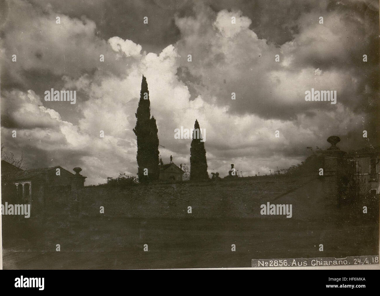 A photograph from the Piave Front during World War I, showing the ...