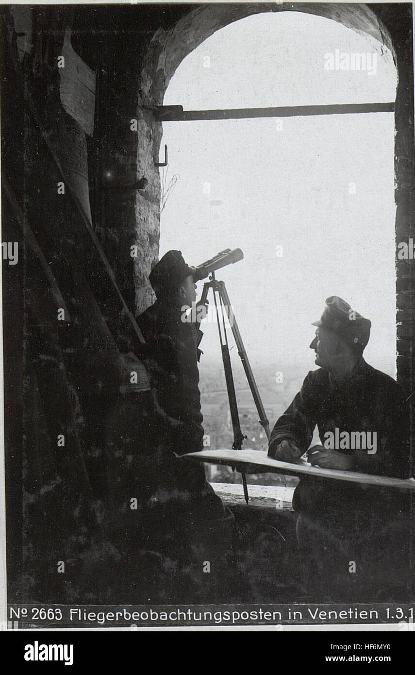 Observation post for pilots in Veneto, 1.3.18, World War I, Europeana ...