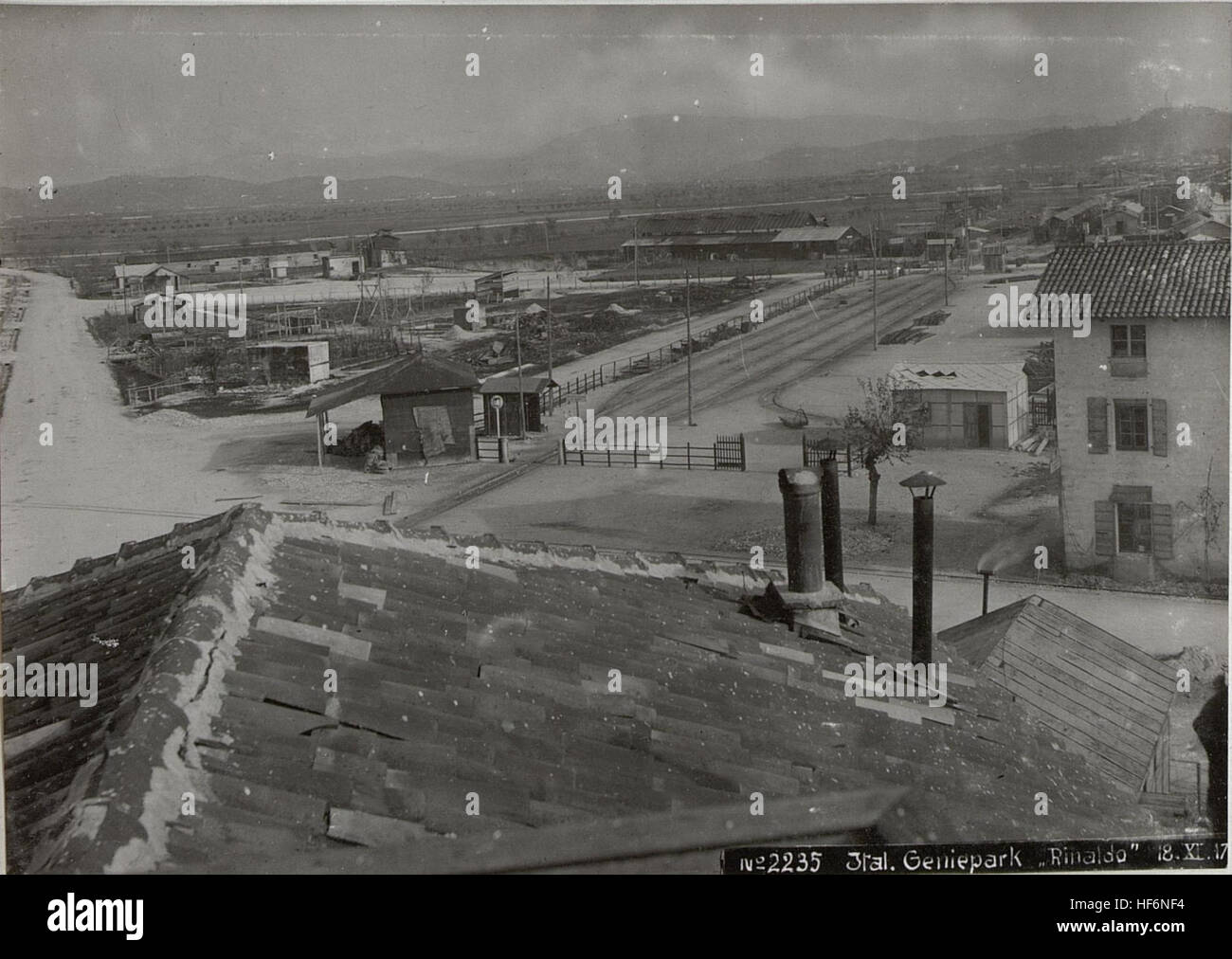 Italian military engineer park named 'Rinaldo' photographed on November ...