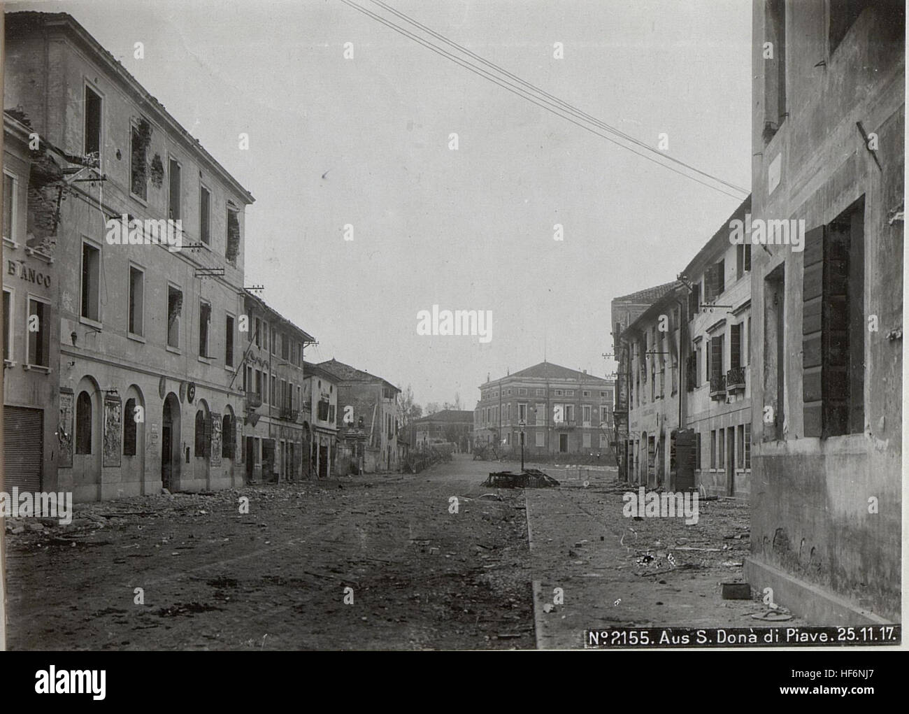 A photograph of the Piave River area from November 25, 1917 ...