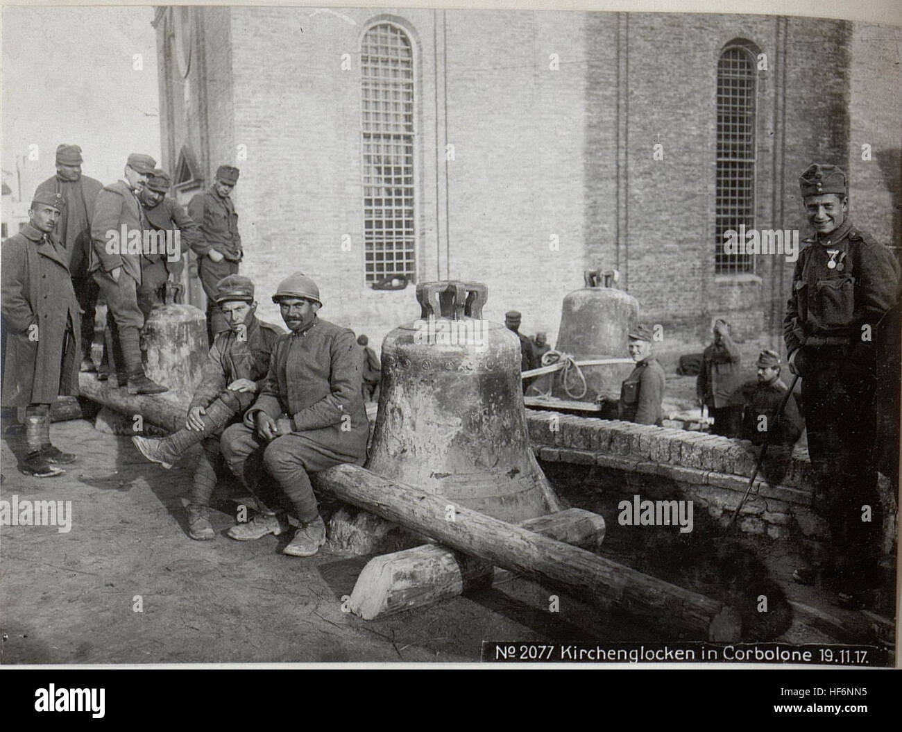 A photograph of church bells in Corbolone, captured on November 19 ...