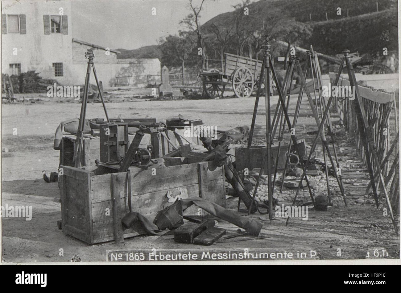 Captured measuring instruments during wwi hi-res stock photography and ...