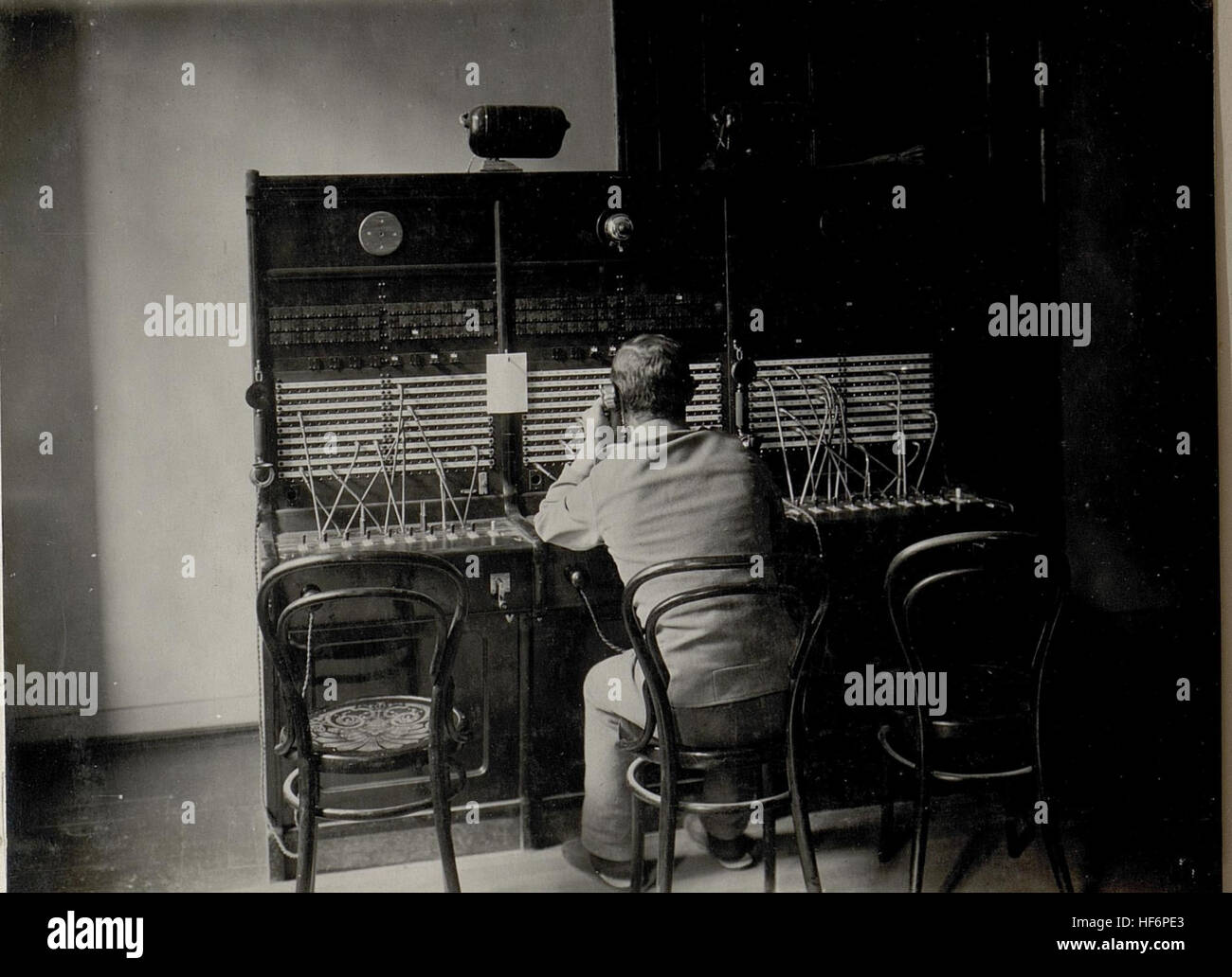 Telephone and telegraph center in Trient, First World War, Europeana ...