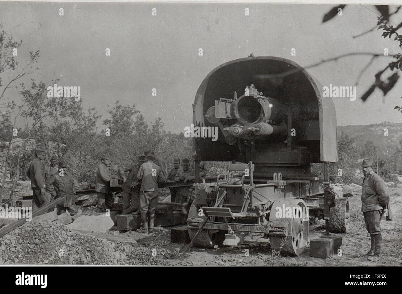 A photograph of a WWI German Kanonenpanzer (armored cannon tank Stock ...
