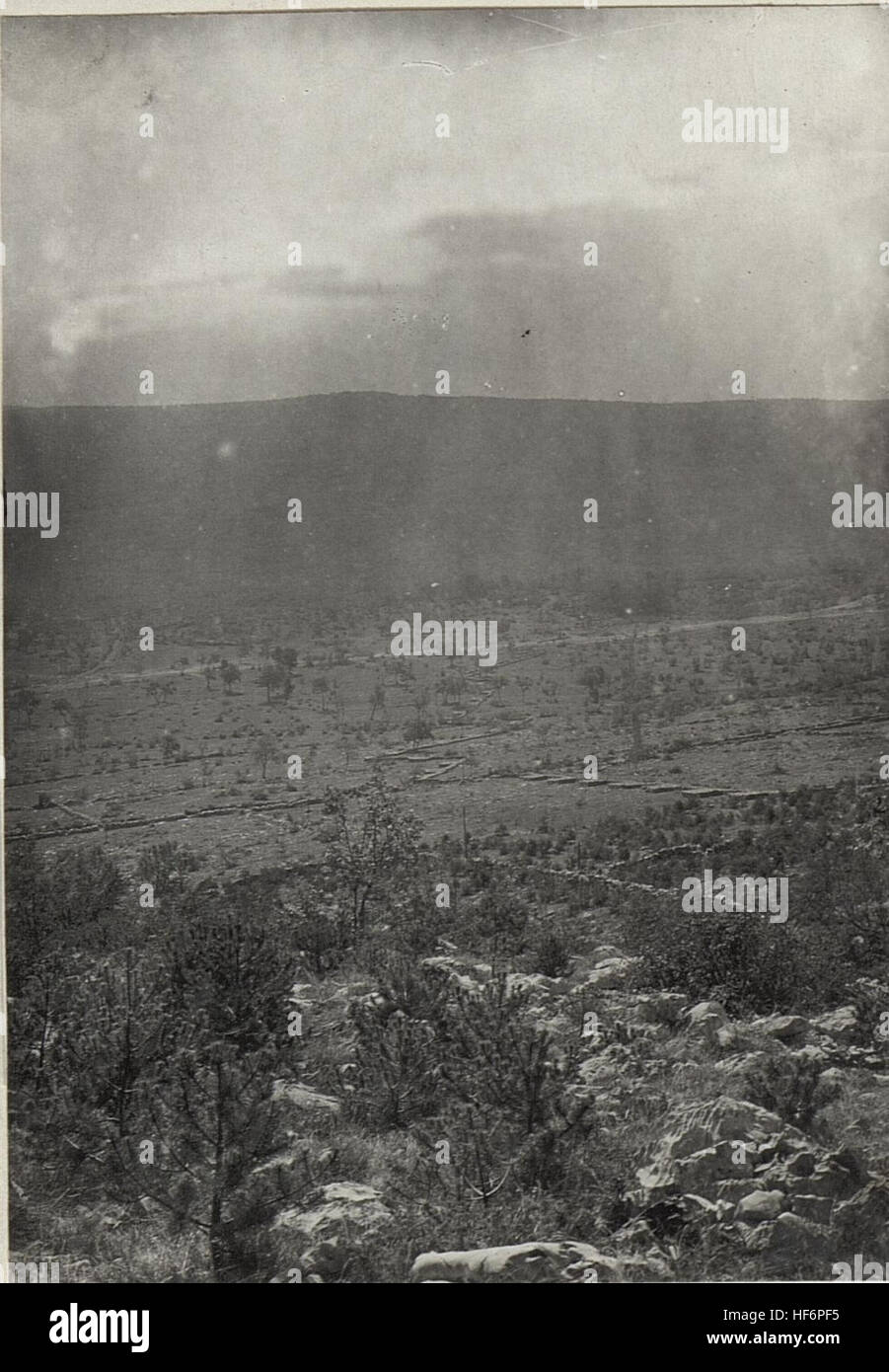 A defensive position at the Isonzo Front, captured during World War I ...