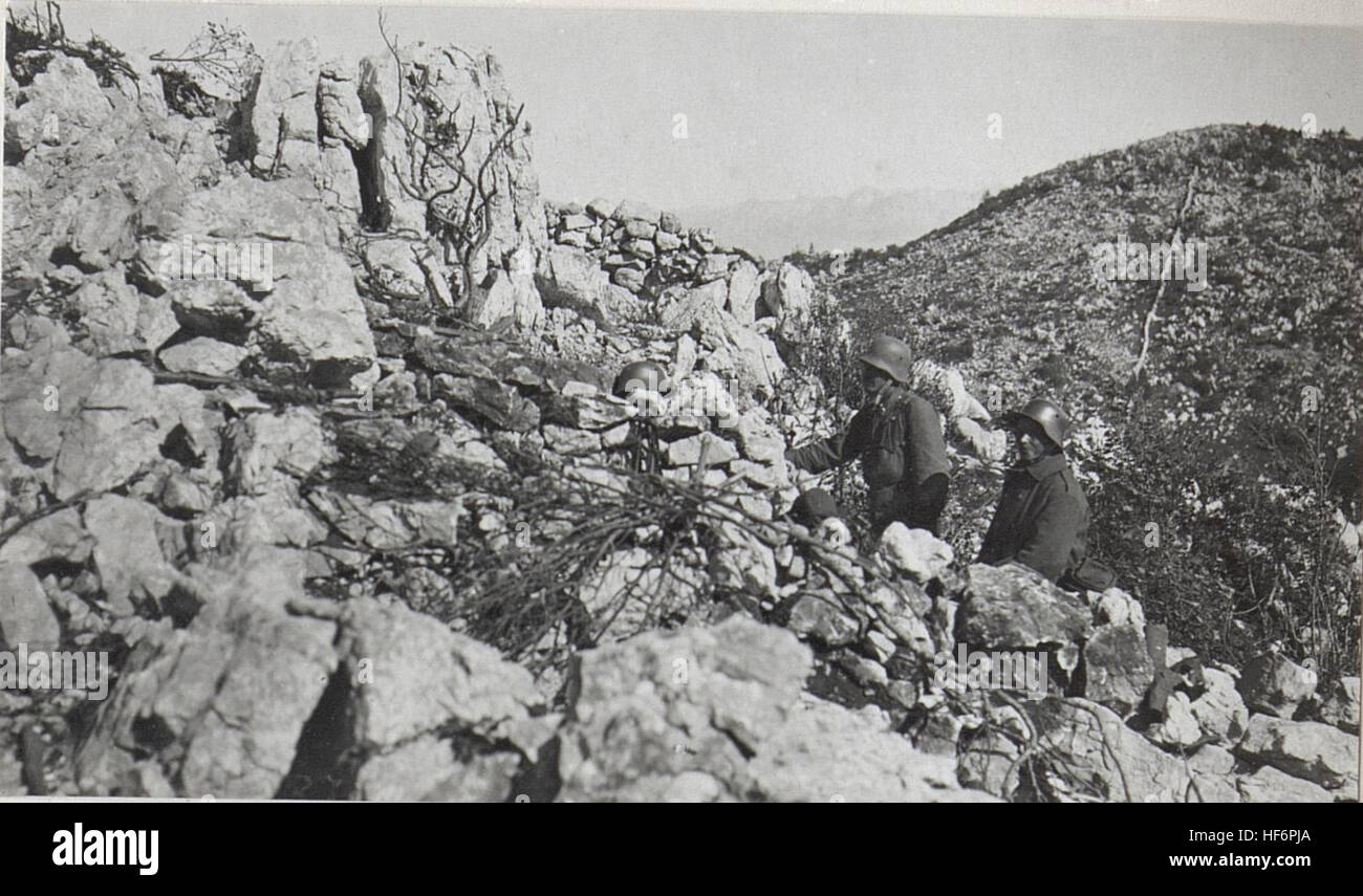 From the position at the Bainsizza Plateau, September 24, 1917, World ...