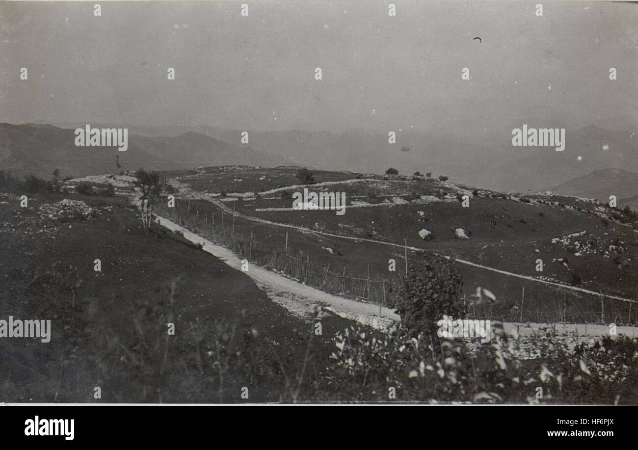 The battlefield at Bainsizza Plateau on September 22, 1917, during ...