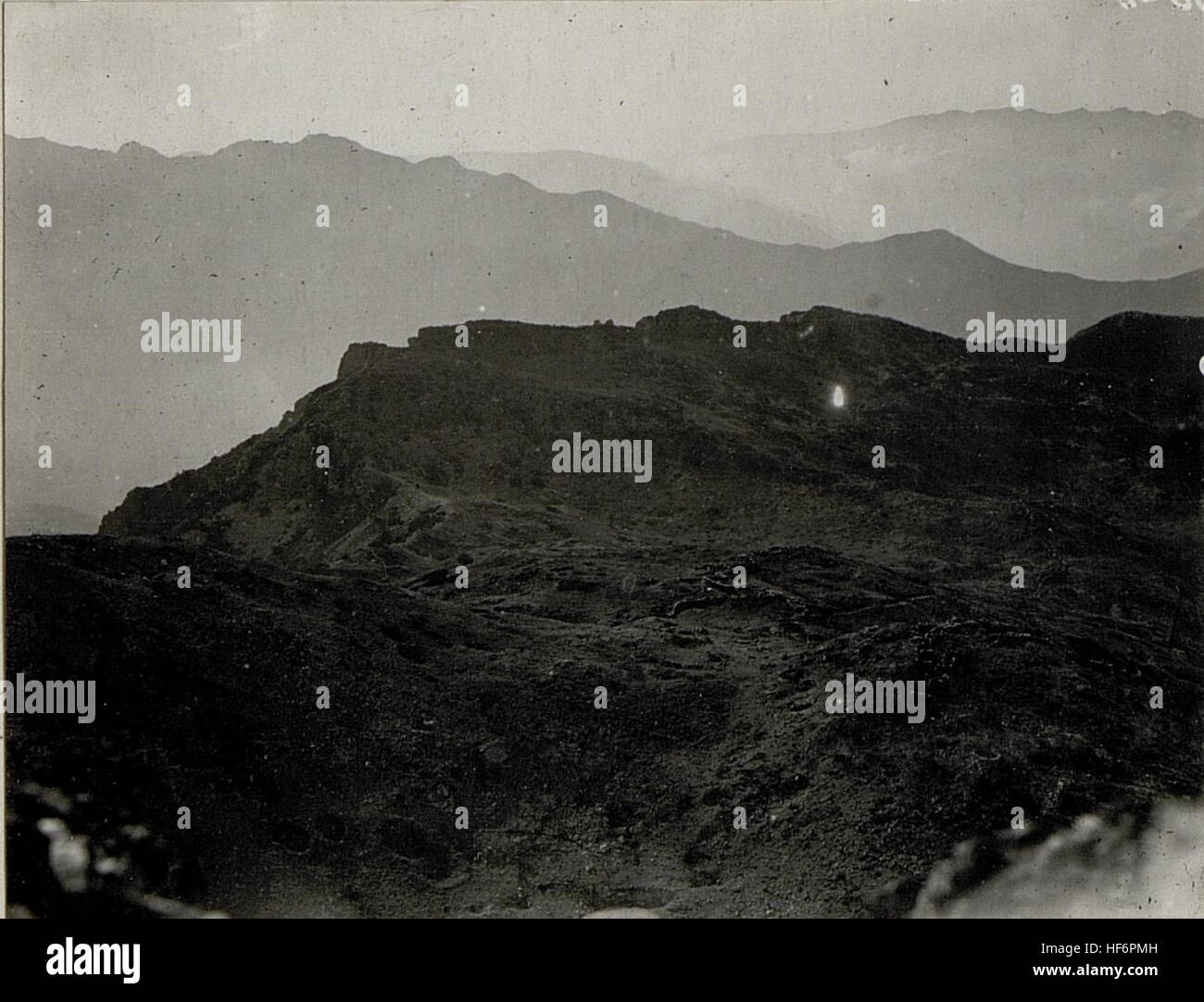 A panoramic photograph taken from the Pasubio viewpoint, Italy, during ...