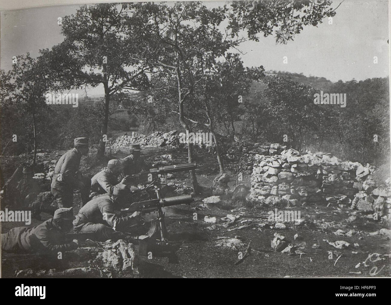 Machine gun fire at the Isonzo Front, First World War, Europeana ...