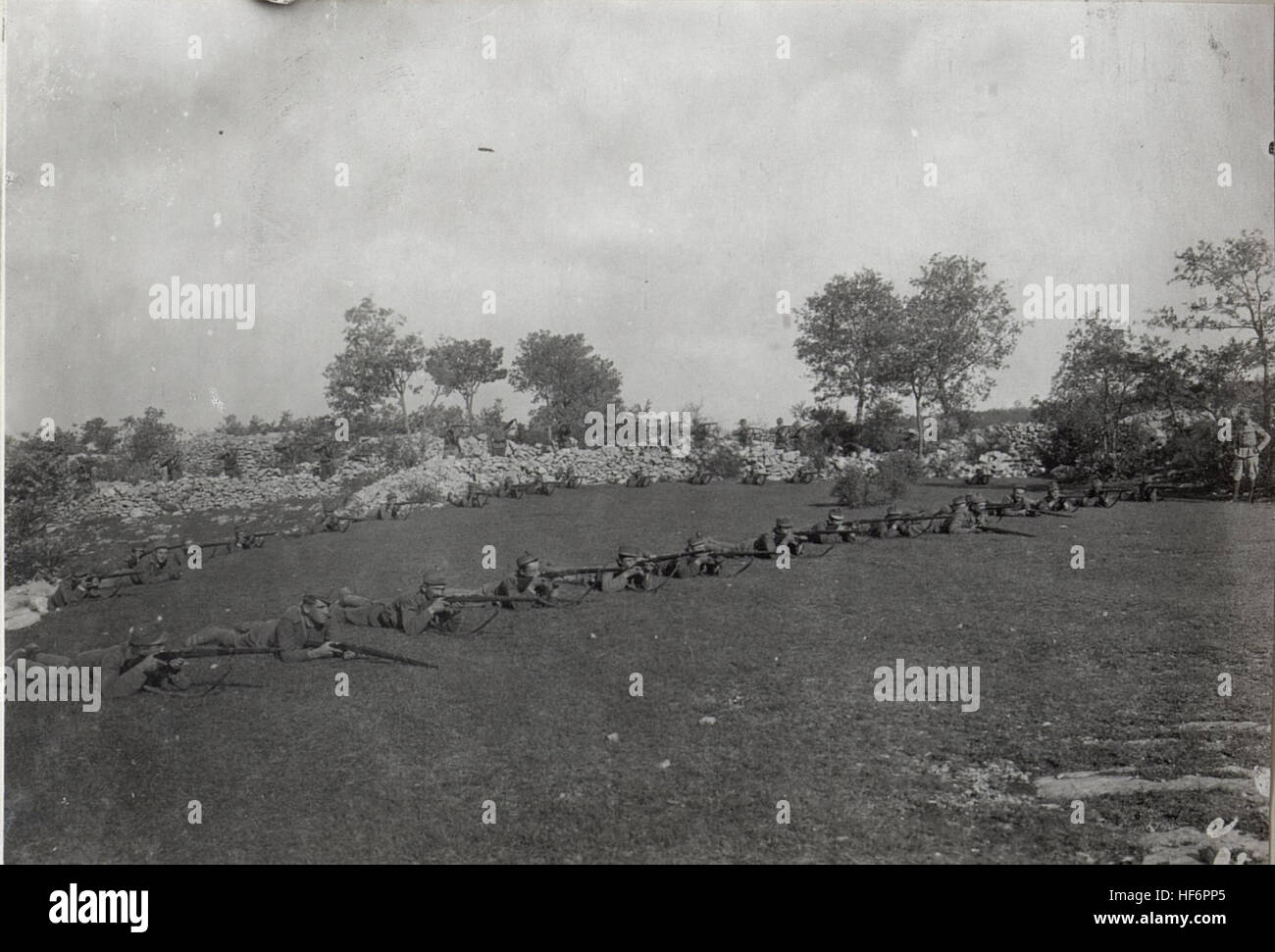 Infantry attack on the Isonzo Front, World War I, Italy Stock Photo - Alamy
