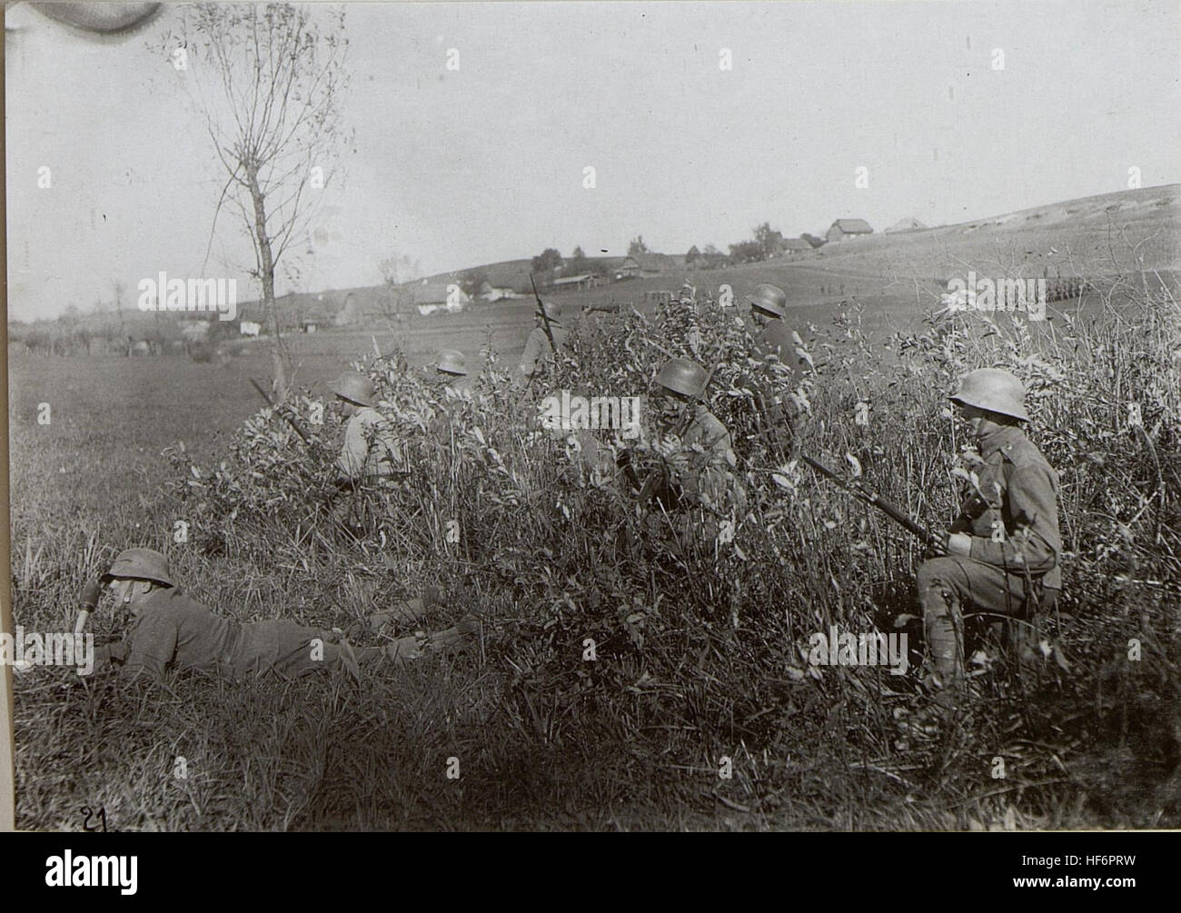 A storm patrol at the outpost during World War I, captured by the War ...