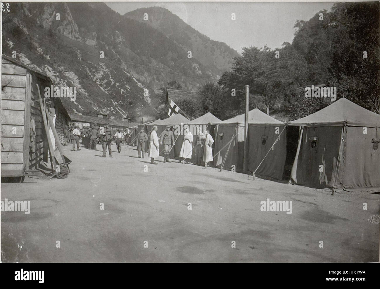 Field hospital camp at the Isonzo Front, September 13, 1917, First ...