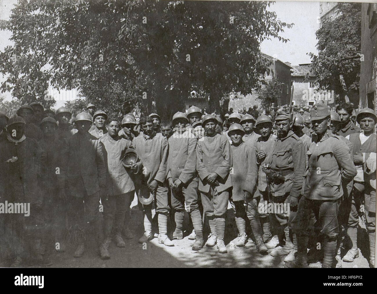 Italian prisoners of war from the XI Isonzo Battle, captured on ...