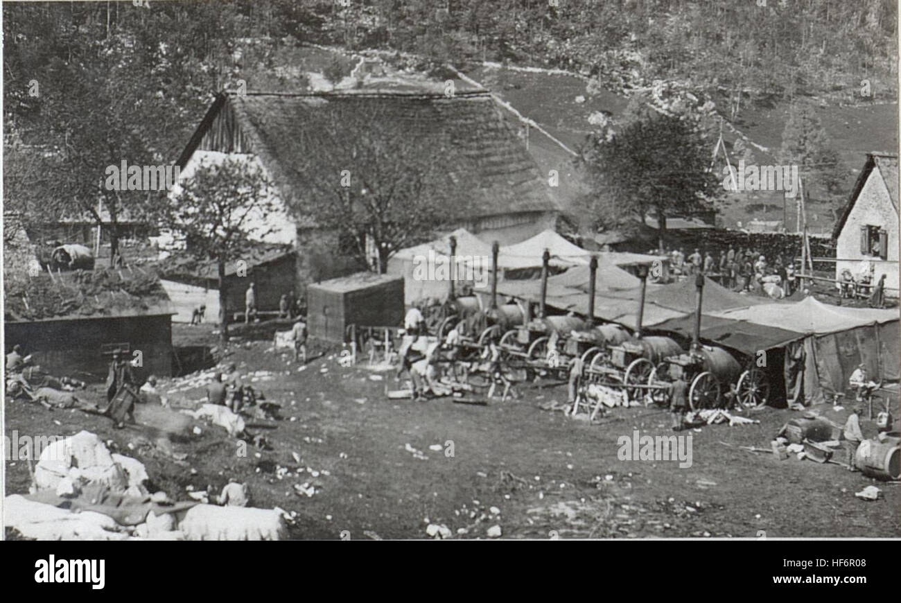 A field bakery in Ternovanerwalde, Germany, set up during World War I ...