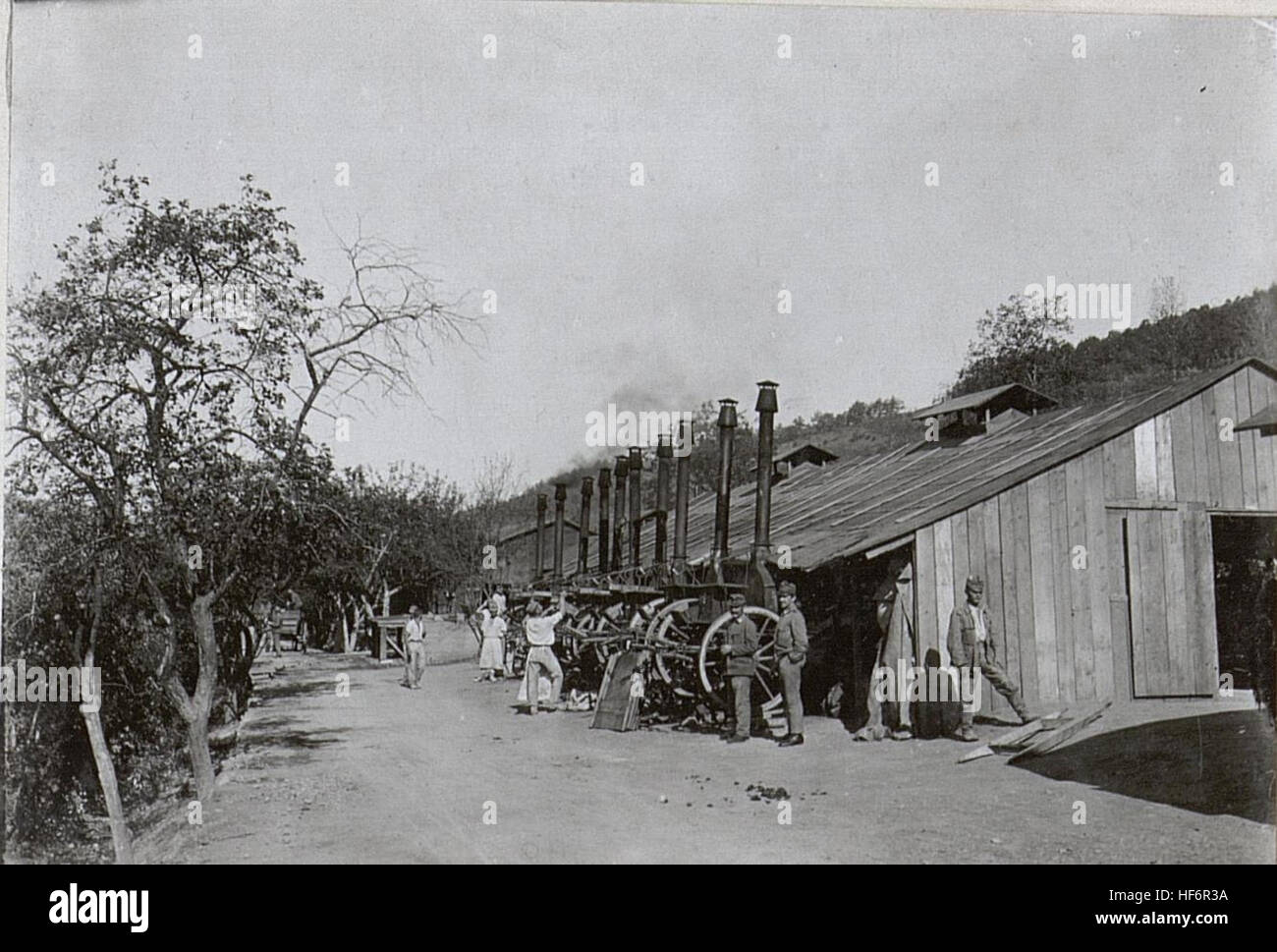 A field bakery on the Isonzo Front during World War I, photographed on ...