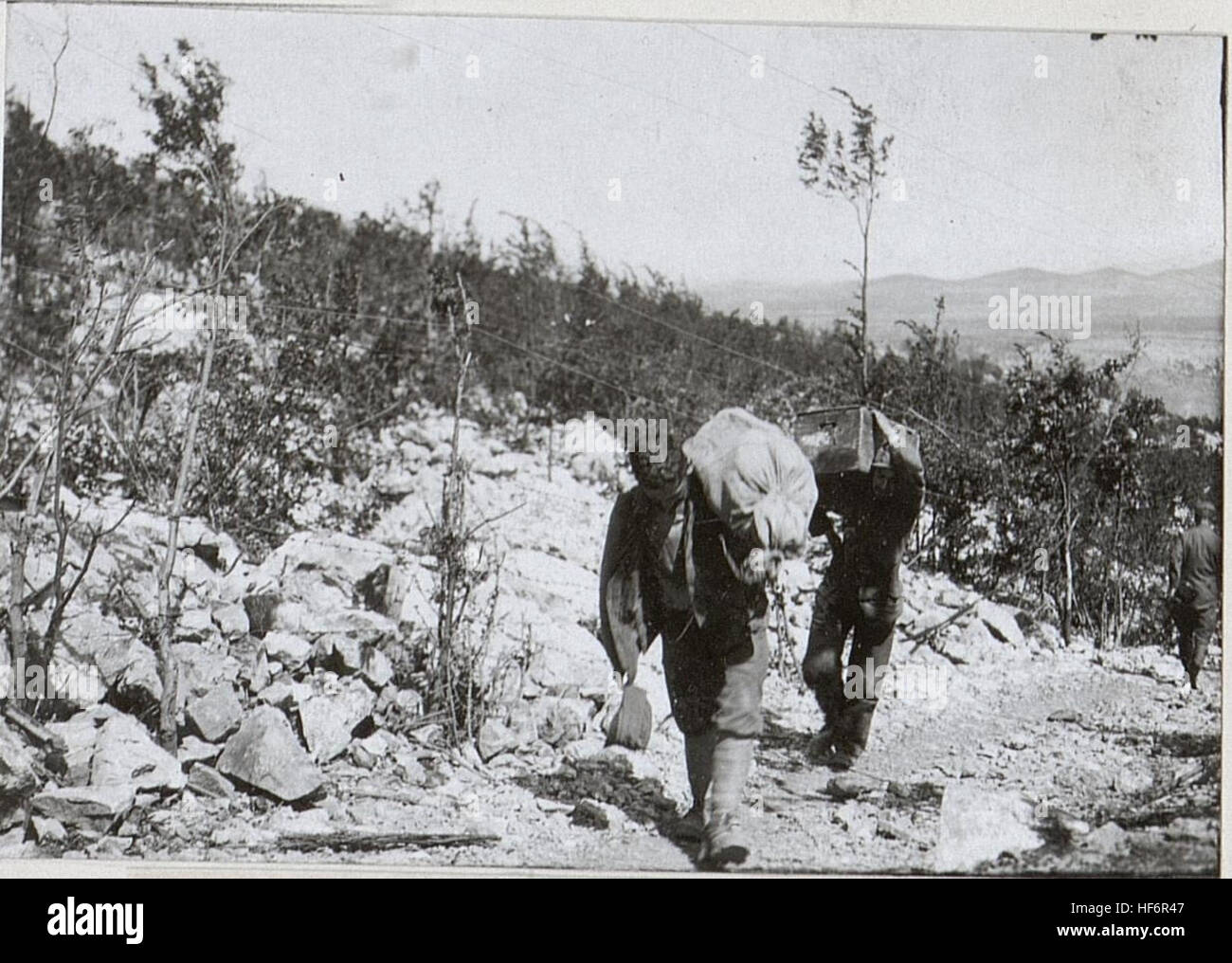 A photograph documenting the transportation of supplies during World ...