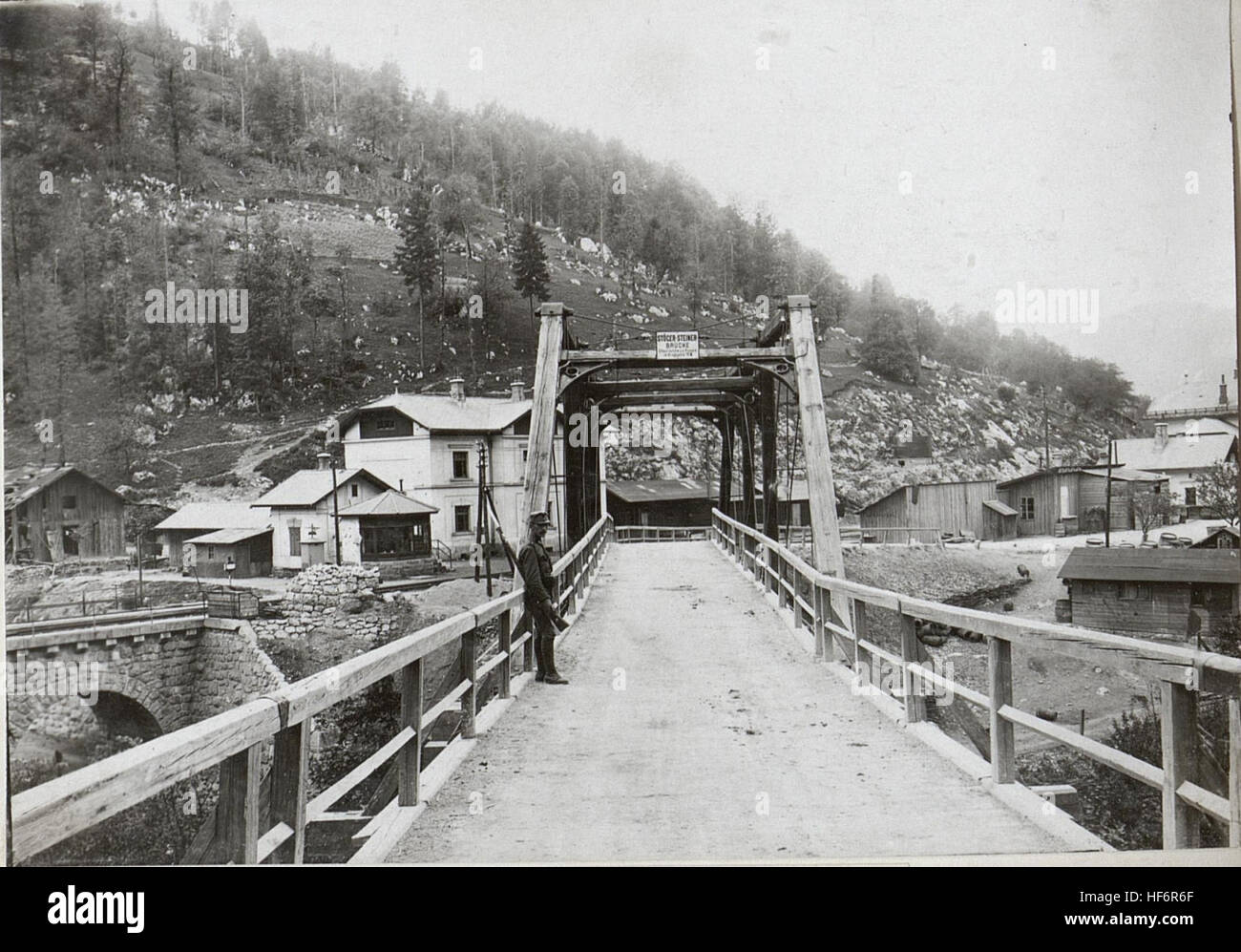The Stäger Steiner Bridge, captured during World War I, a significant ...
