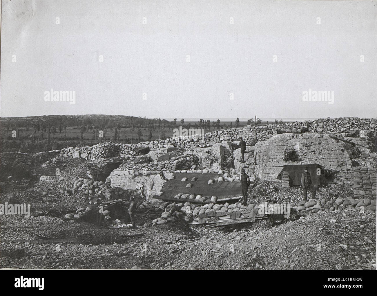 Trench positions near Monfalcone, World War I, Europeana Collections ...