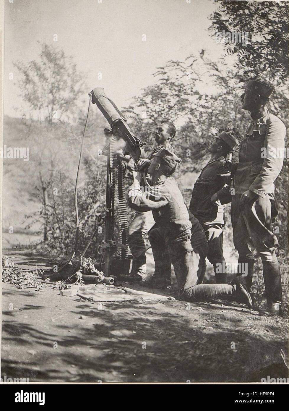 Aerial bombardment by enemy aircraft near Gorizia, August 30, 1917 ...