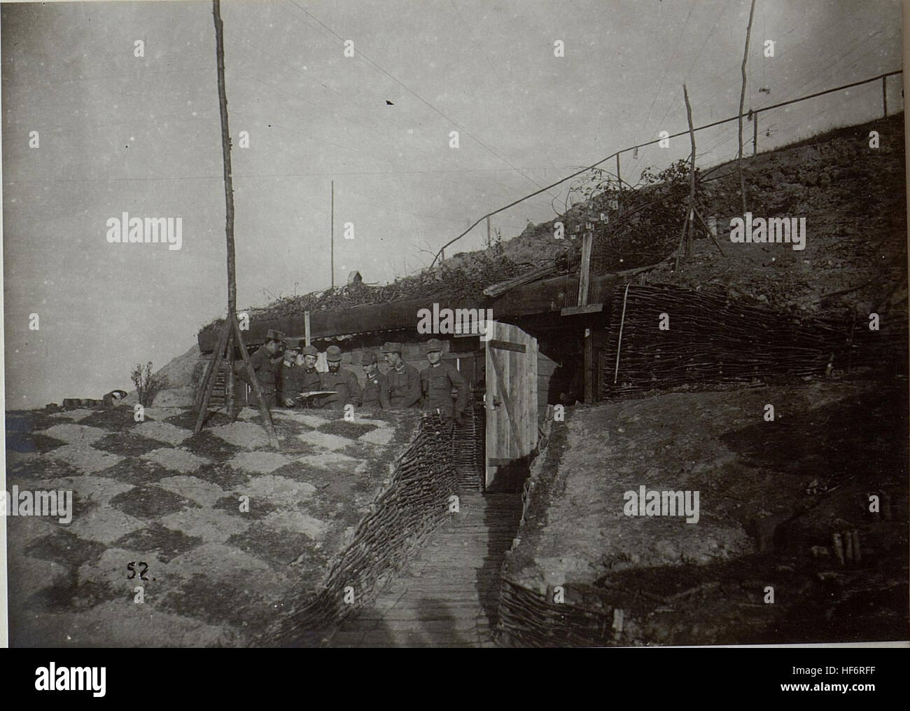 The III Battery Command of Infantry Regiment No. 54, depicted during ...