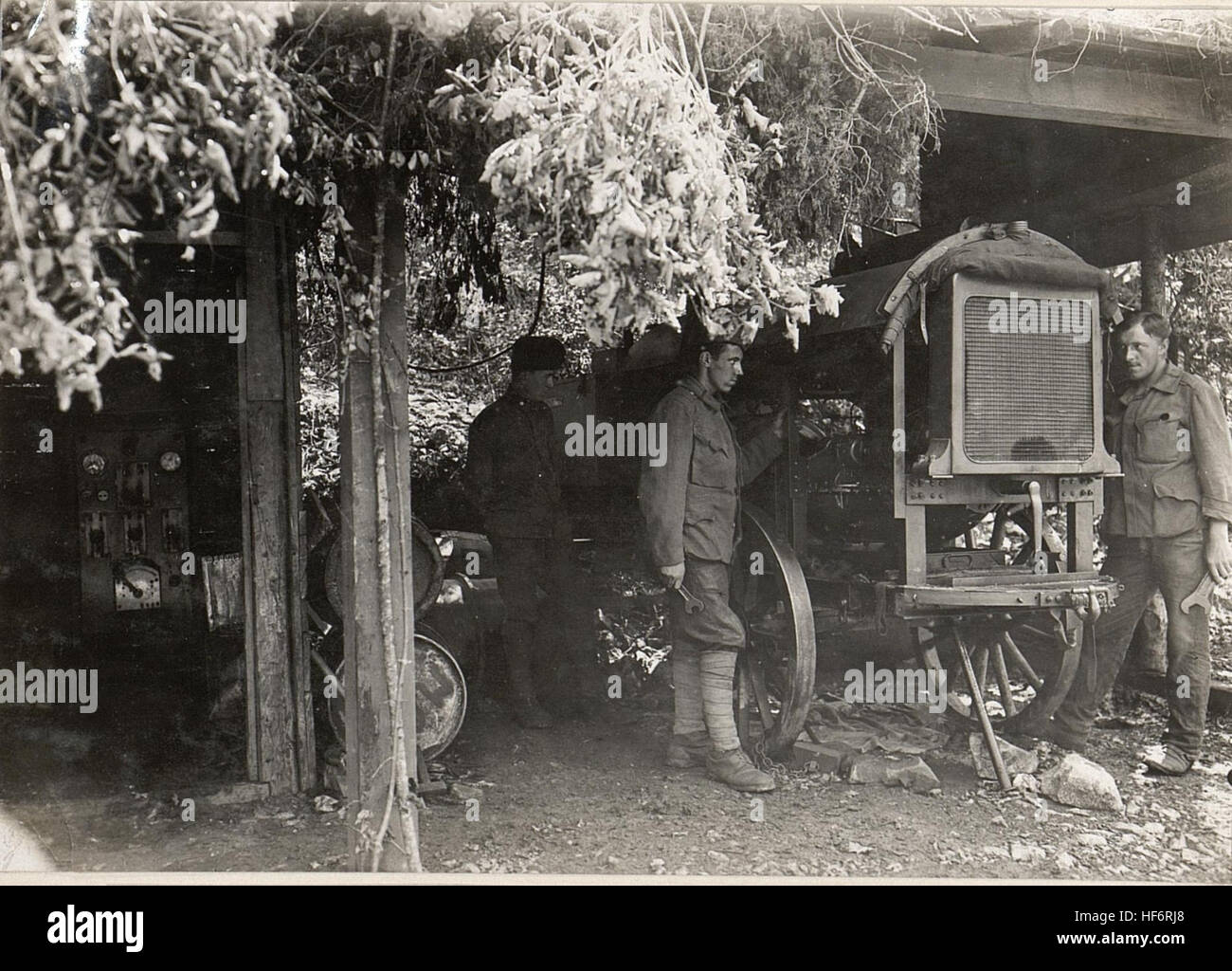 A photograph of the high-voltage lighting installation at Hermada taken ...